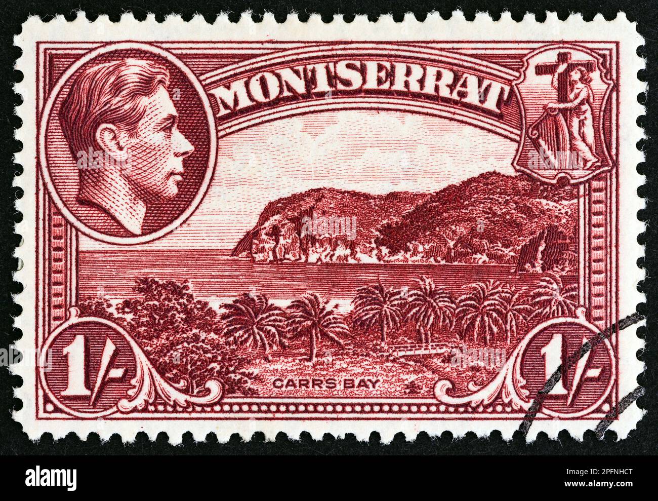 MONTSERRAT - CIRCA 1938: A stamp printed in Montserrat from the ...
