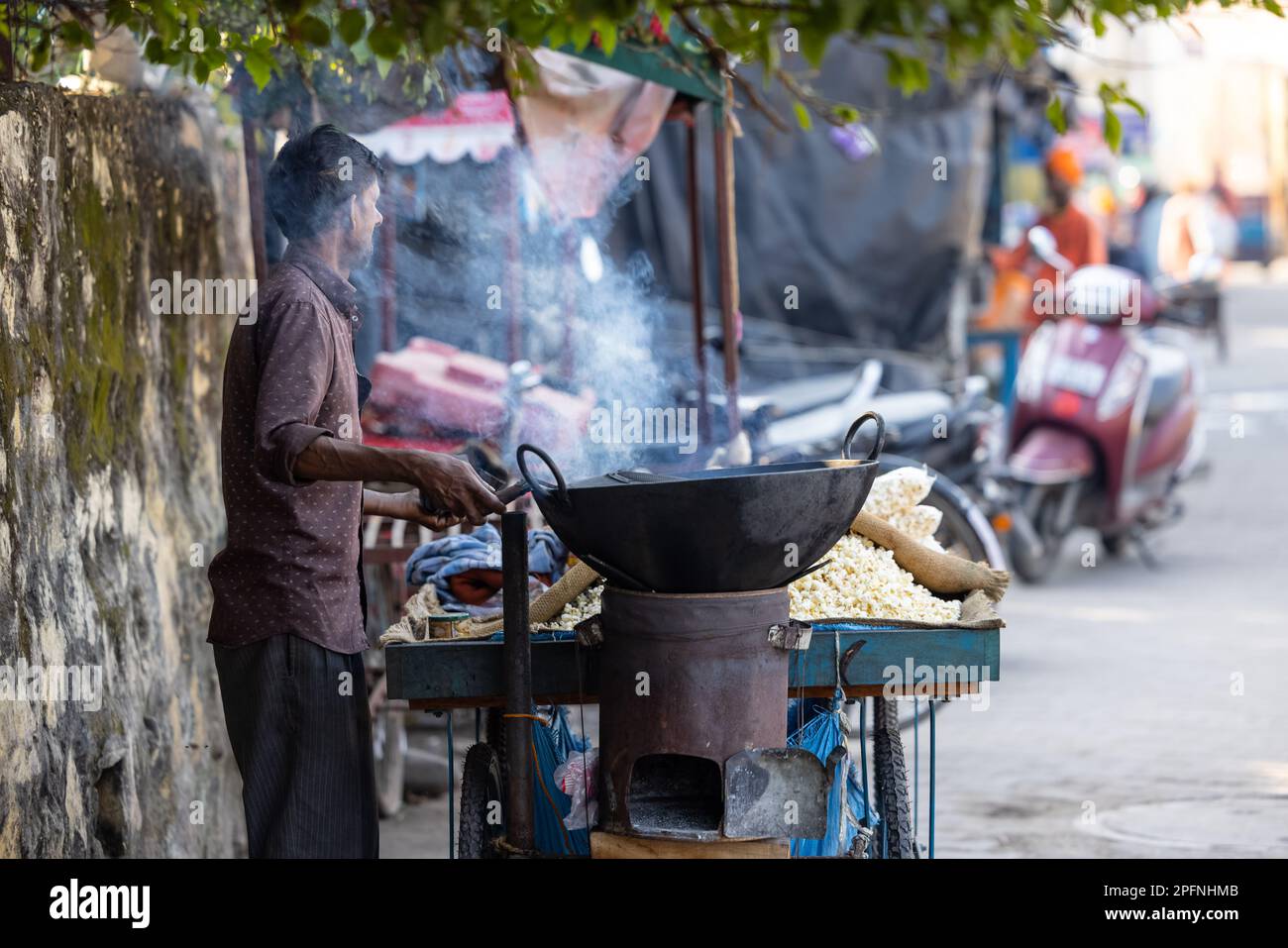 Rishikesh, Uttarakhand, India - October 2022: Street Vendor, Portrait ...