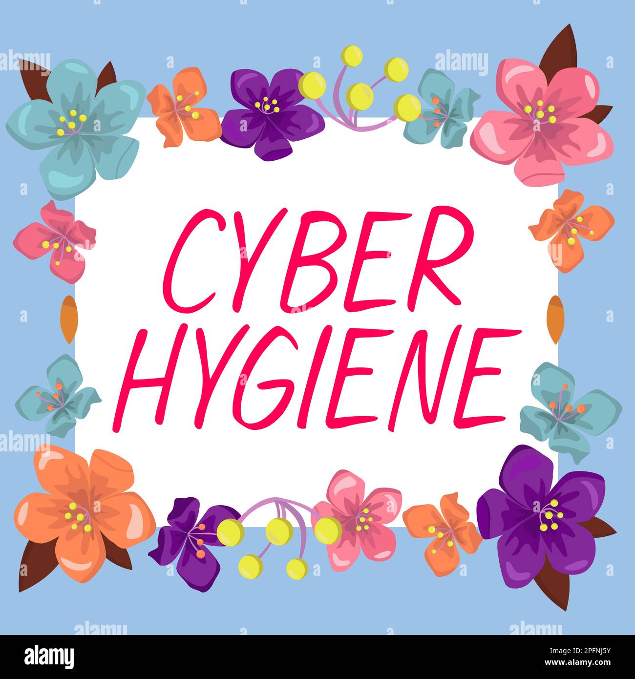 Inspiration showing sign Cyber Hygiene. Business idea steps that ...