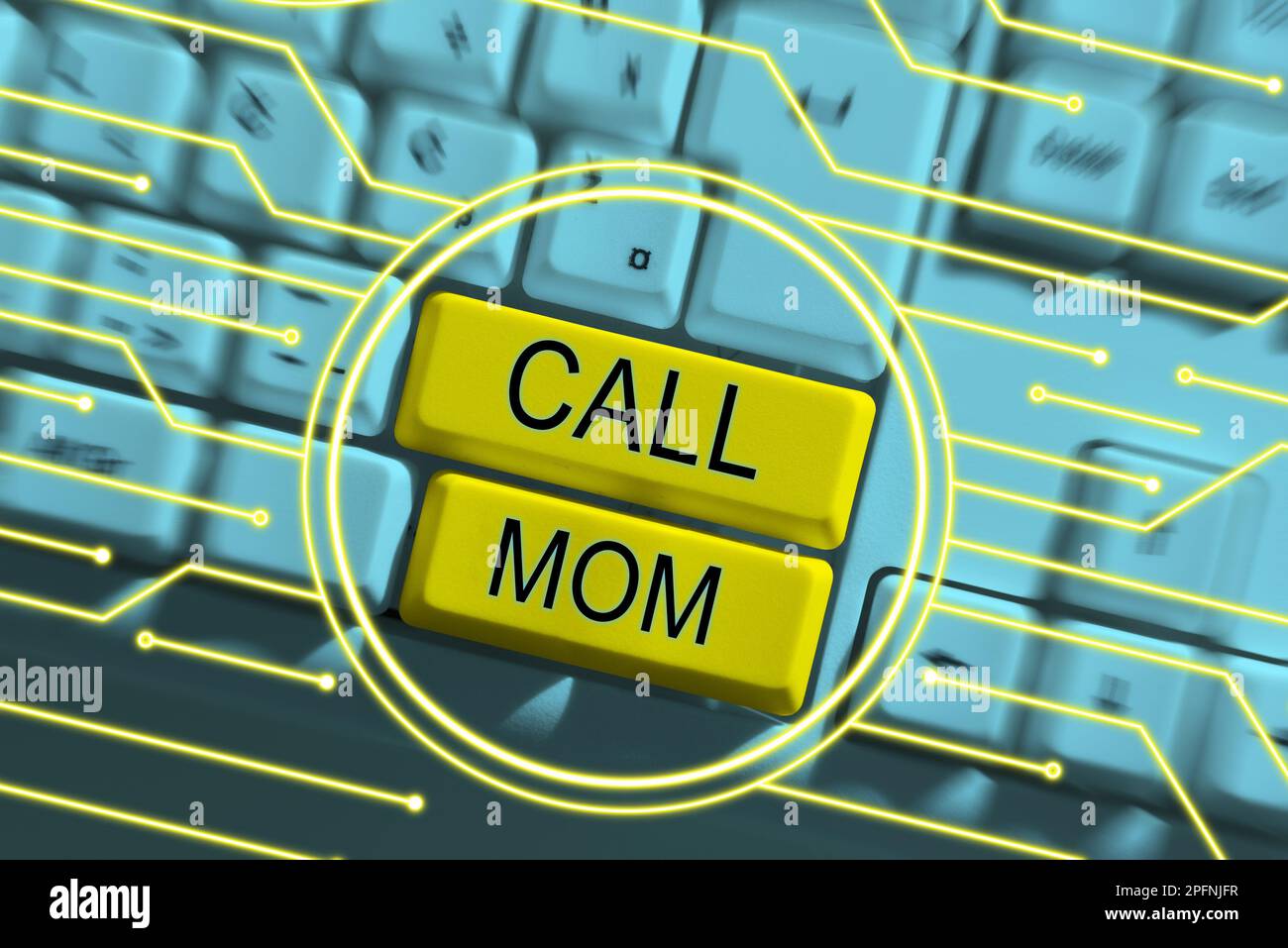 Sign displaying Call Mom. Business overview Attempting to communicate ...