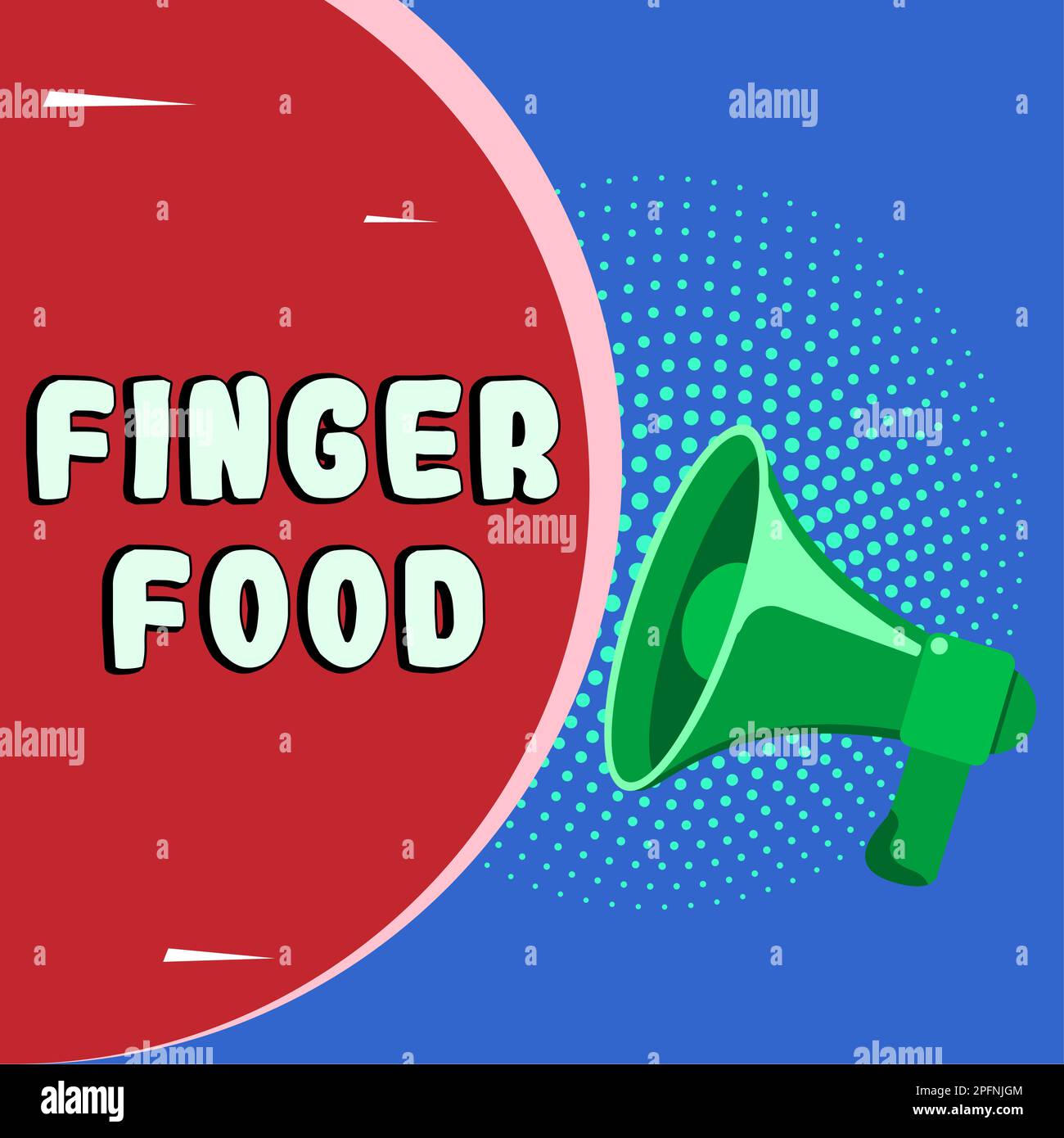 Hand writing sign Finger Food. Business approach products and ...