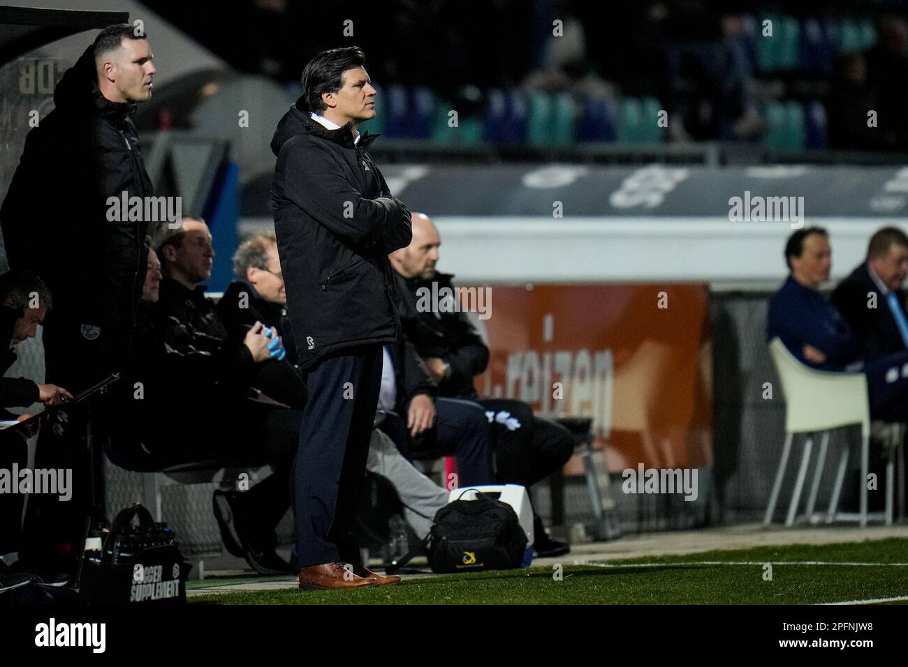 DEN BOSCH, NETHERLANDS - MARCH 17: Coach William van Overbeek of FC Den ...