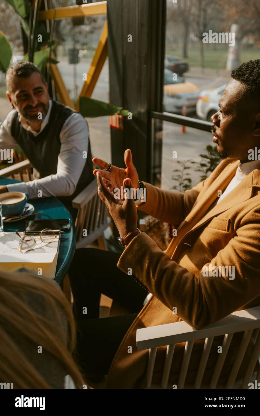 Explainging something hi-res stock photography and images - Alamy