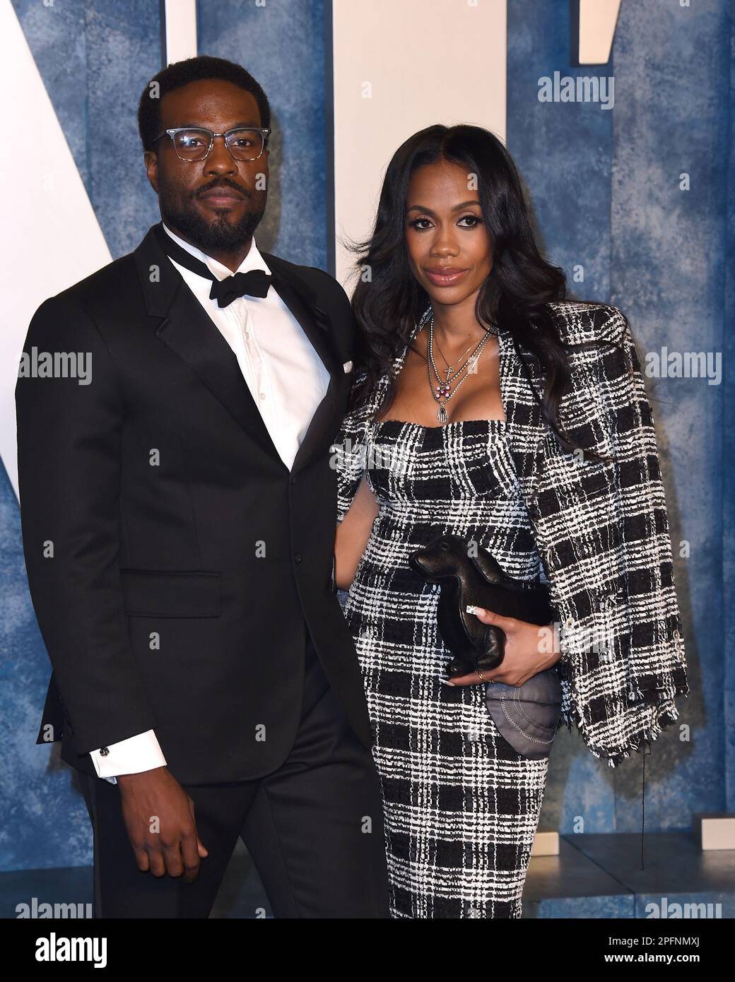 LOS ANGELES - MAR 12: Yahya Abdul-Mateen II, Jan-Michael Quammie at the ...