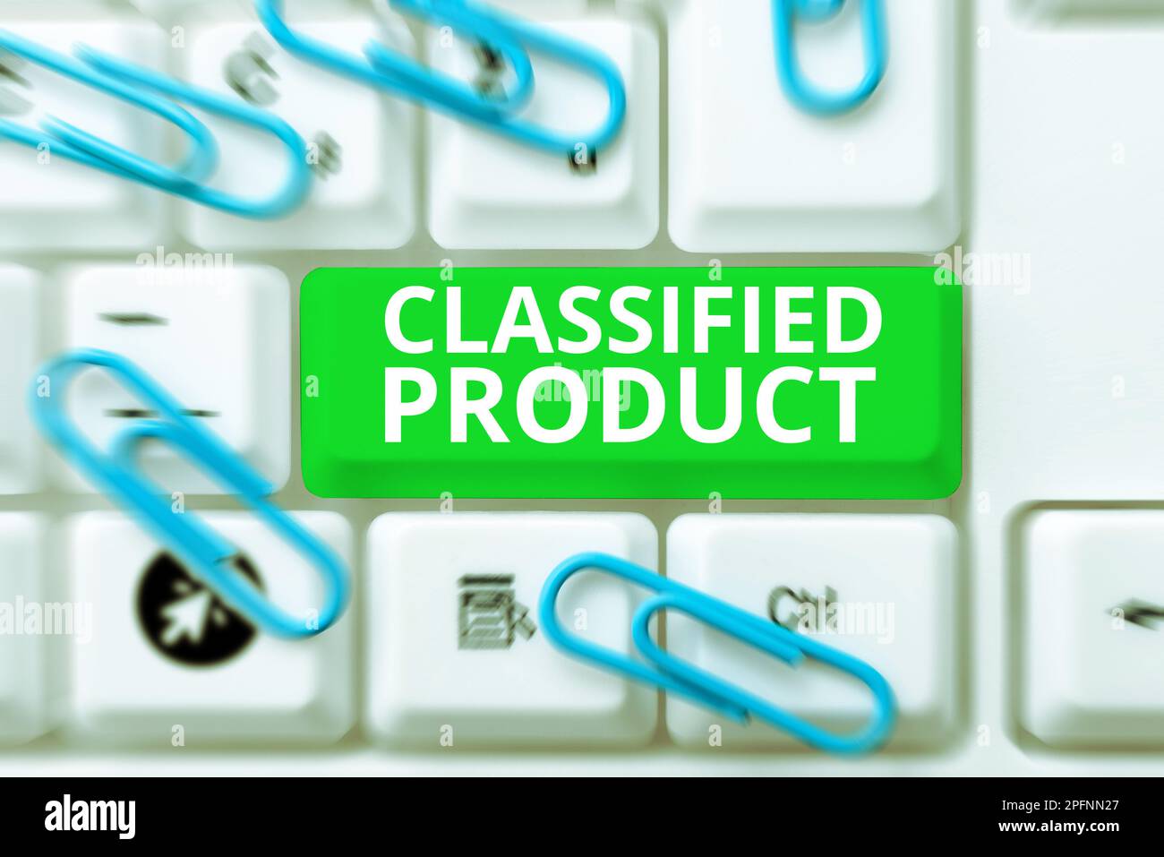 Text sign showing Classified Product. Concept meaning Sensitive Data ...