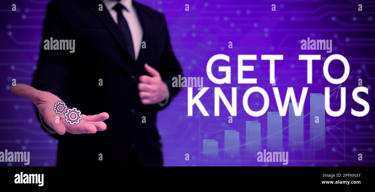 Inspiration Showing Sign Get To Know Us Business Approach Acquiring An Important Gateway Pass