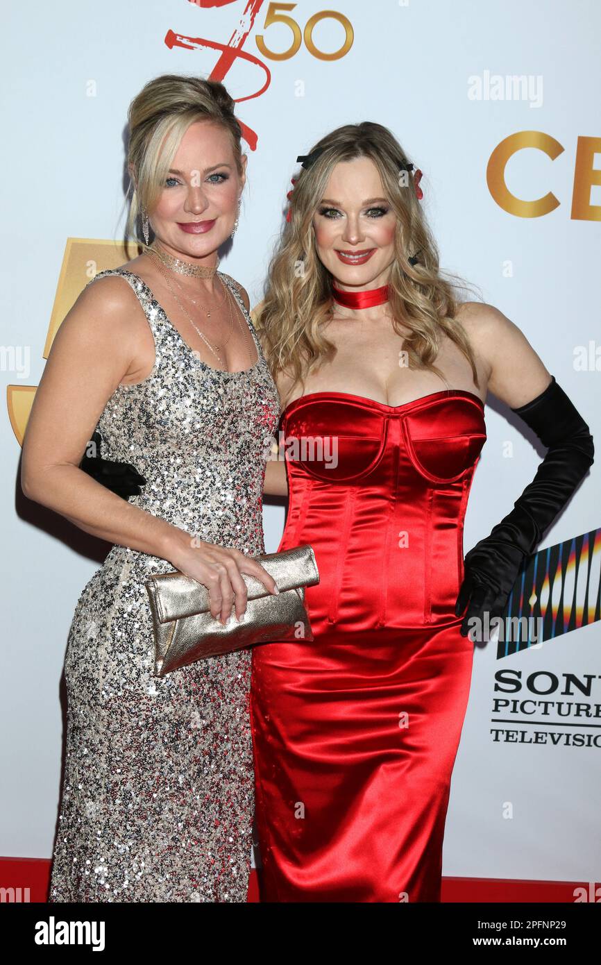 LOS ANGELES - MAR 17: Sharon Case, Jennifer Gareis at the 50th ...