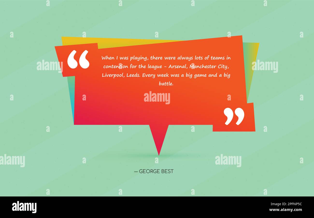 George best vector hi-res stock photography and images - Alamy