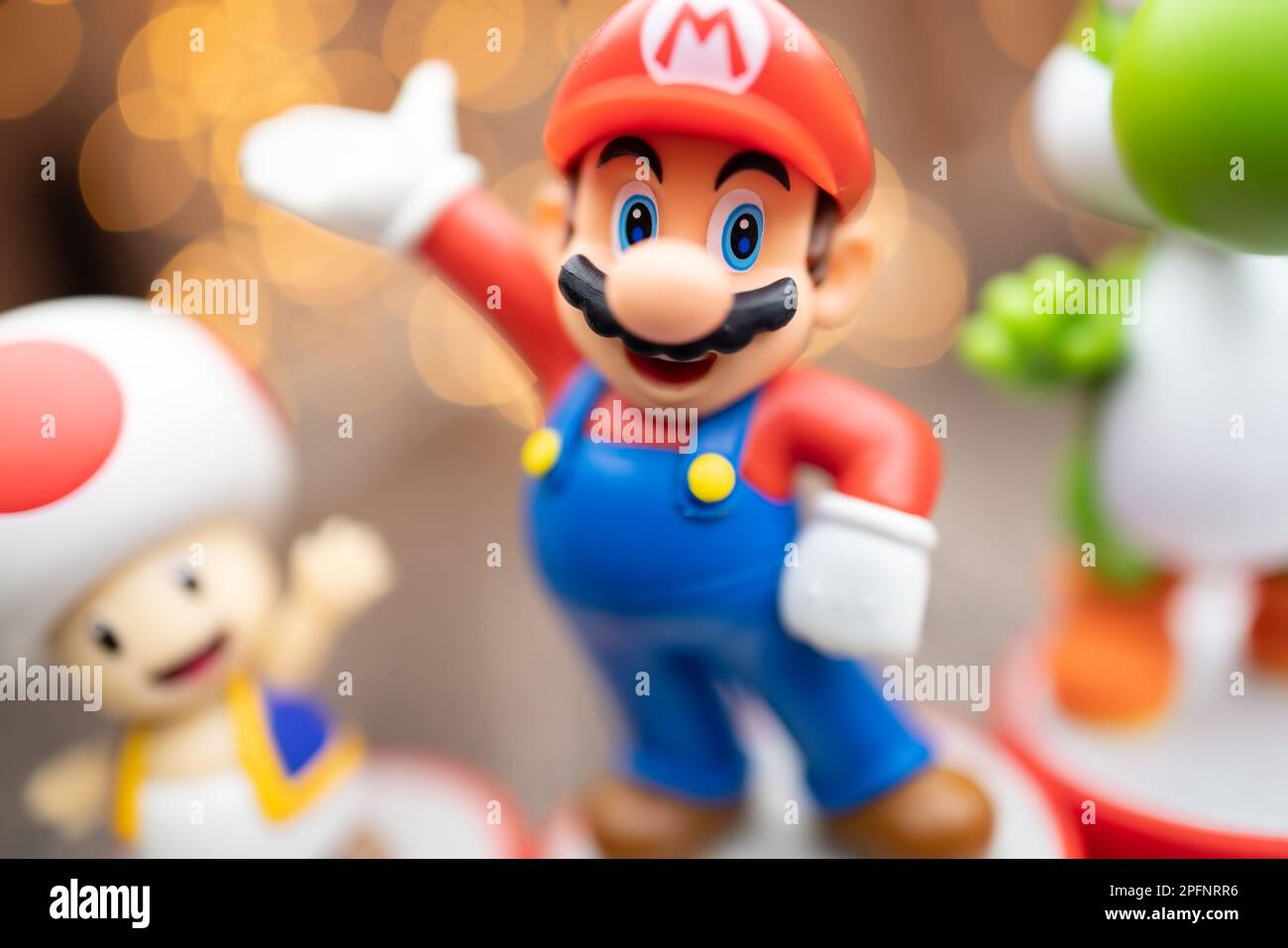 MOSCOW, RUSSIA - September 08, 2022: Super Mario Bros figure character ...