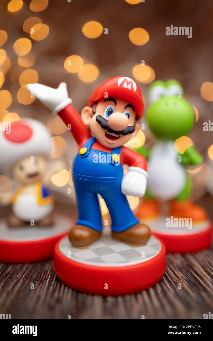 MOSCOW, RUSSIA - September 08, 2022: Super Mario Bros figure character ...