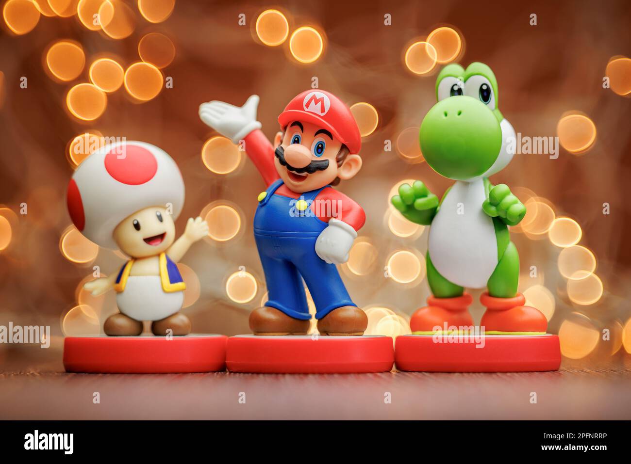 MOSCOW, RUSSIA - September 08, 2022: Super Mario Bros figure character ...