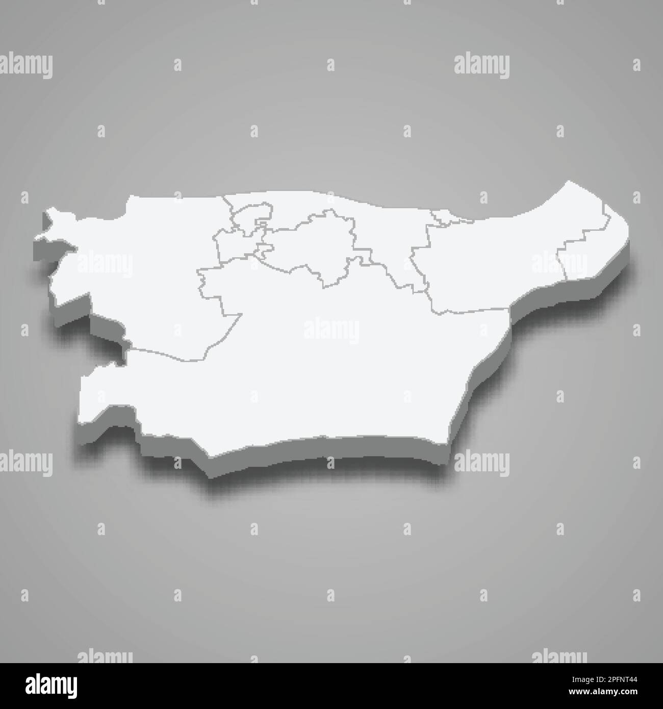 Ida county map hi-res stock photography and images - Alamy