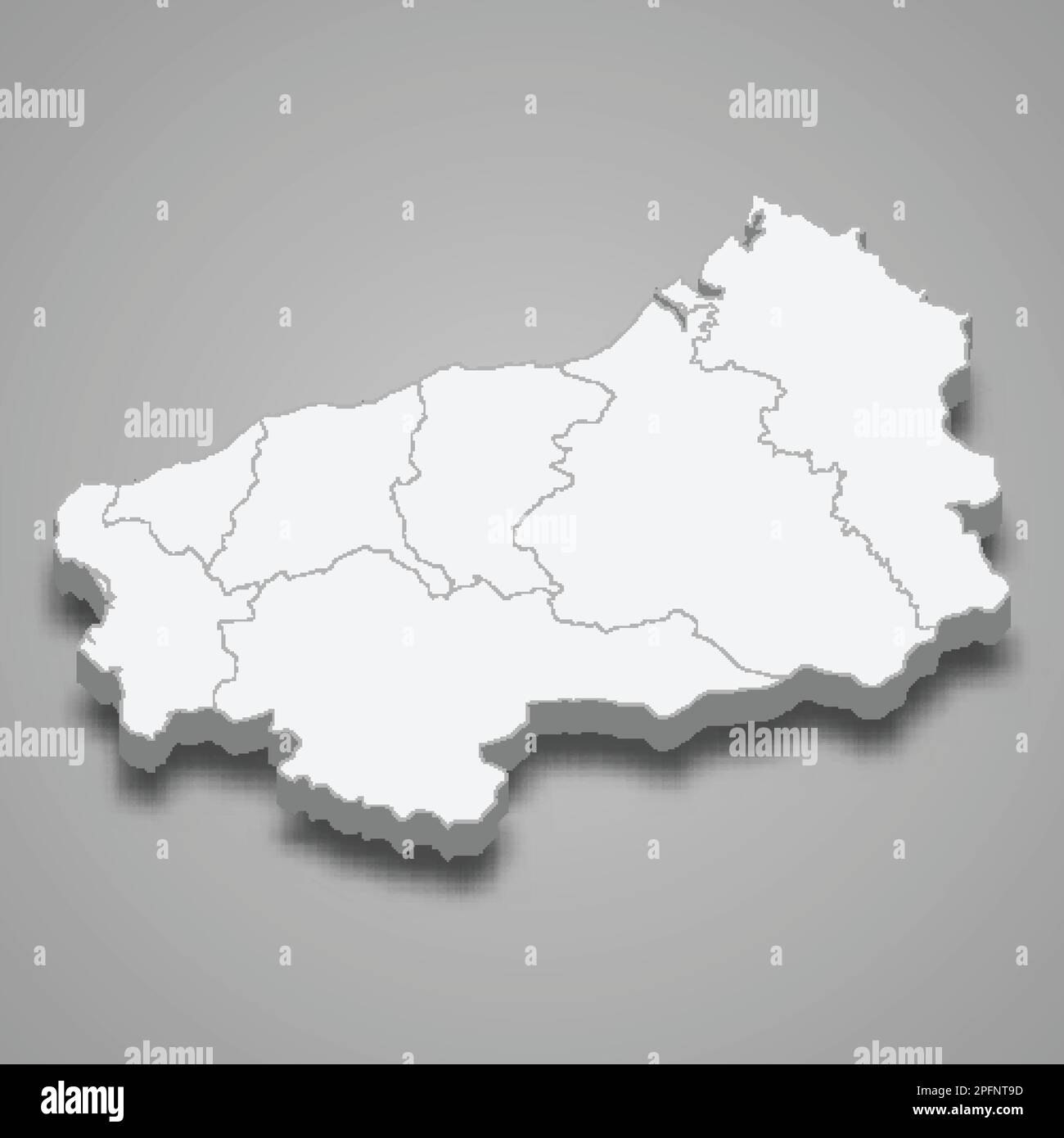 3d isometric map of Esmeraldas is a province of Ecuador isolated with shadow Stock Vector Image ...