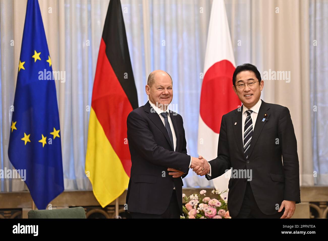 Kioicho, Japan. 18th Mar, 2023. TOKYO, JAPAN - MARCH 18 : Chancellor of ...