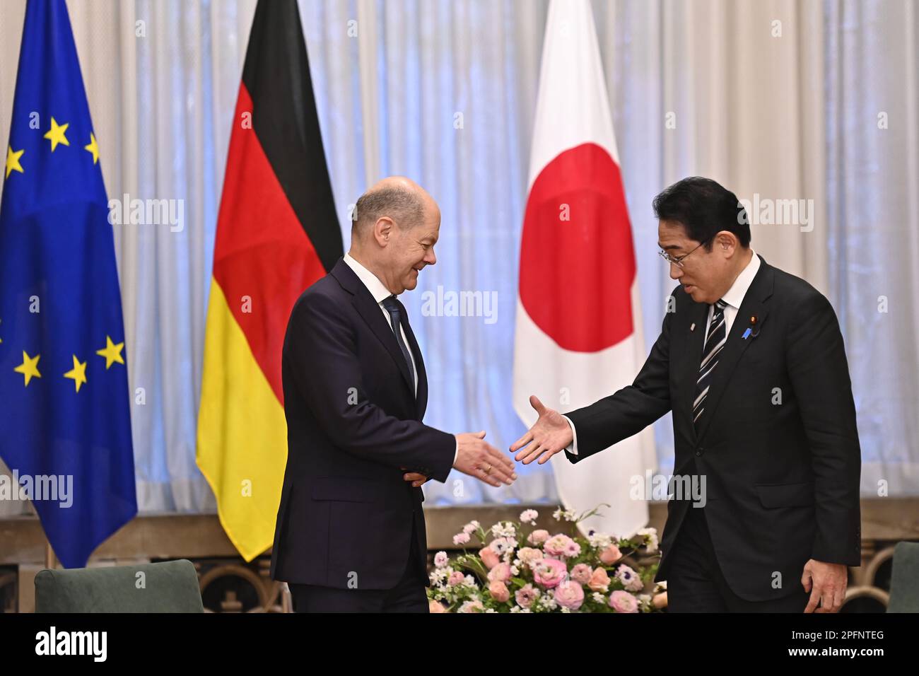 Kioicho, Japan. 18th Mar, 2023. TOKYO, JAPAN - MARCH 18 : Chancellor of ...