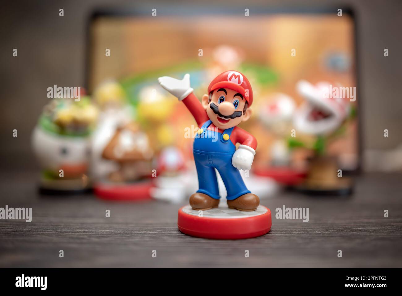 MOSCOW, RUSSIA - September 08, 2022: Super Mario Bros figure character ...