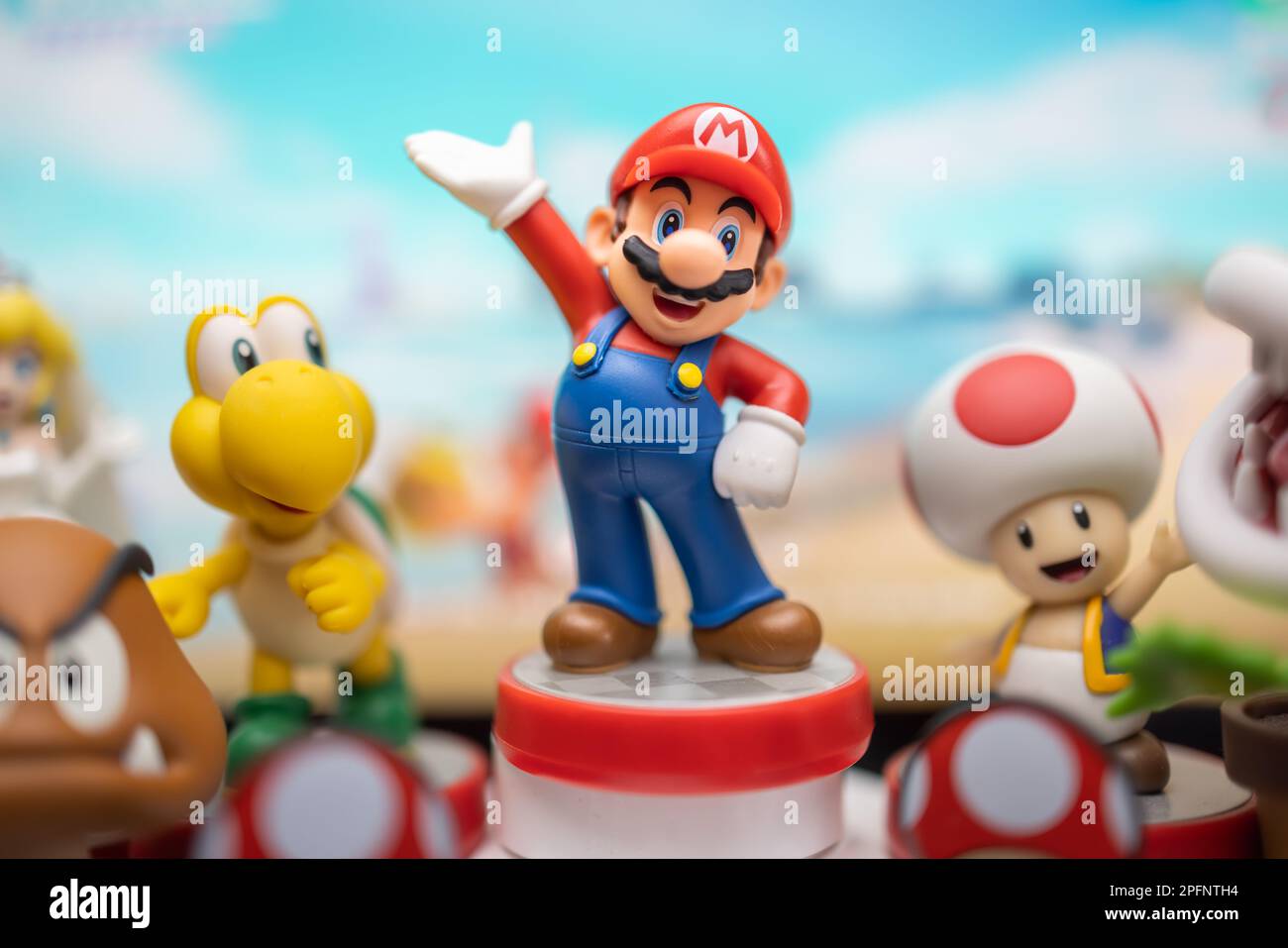 MOSCOW, RUSSIA - September 08, 2022: Super Mario Bros figure character ...