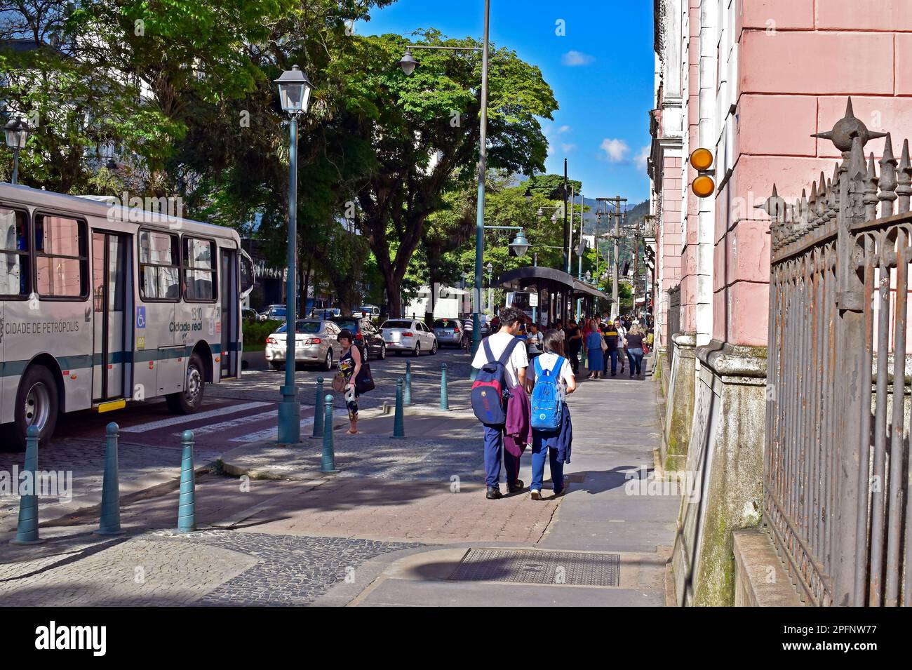 PETROPOLIS, RIO DE JANEIRO, BRAZIL - October 28, 2022: View of "Rua do ...