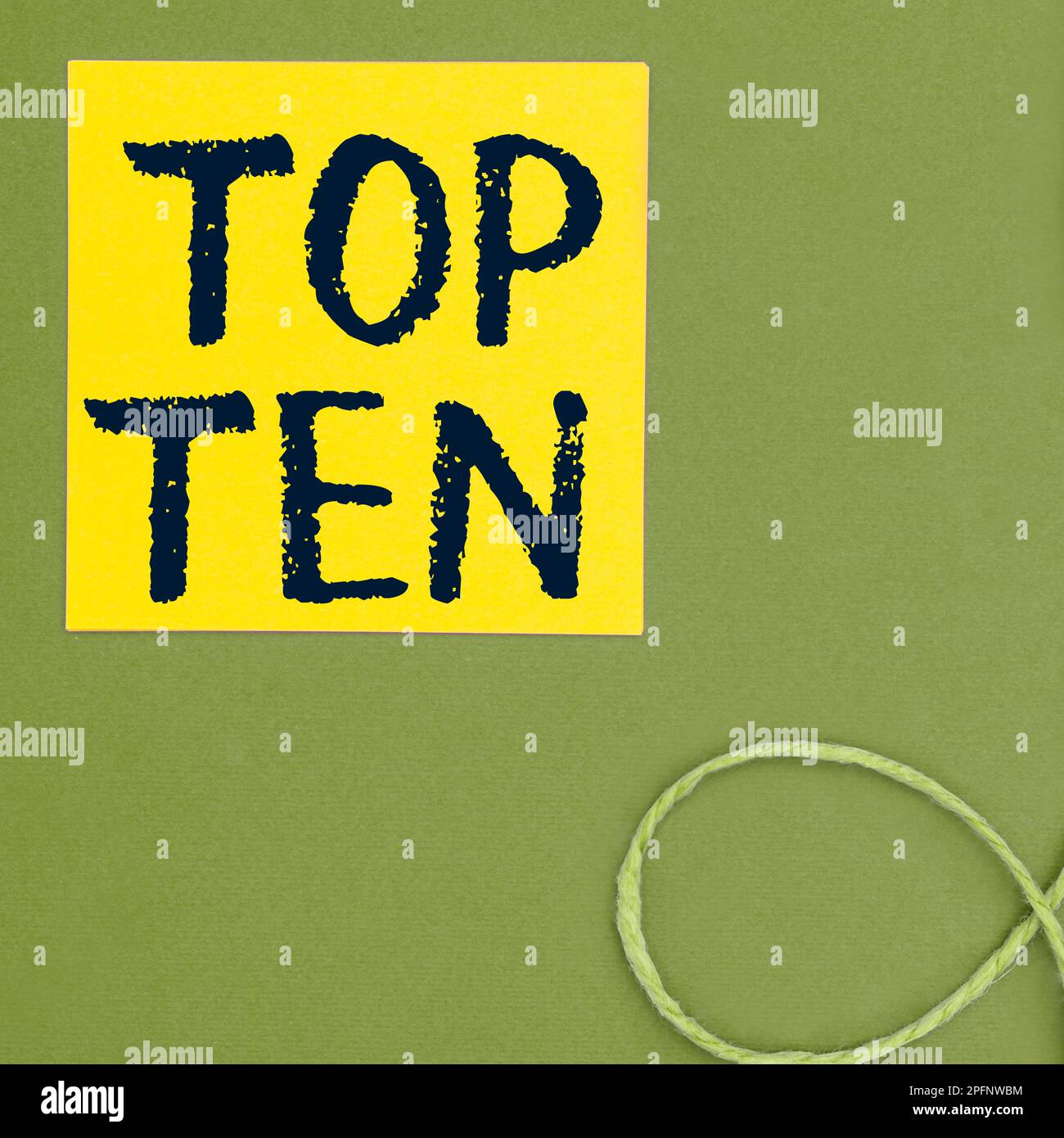 Sign displaying Top Ten. Business concept the ten most popular songs or ...
