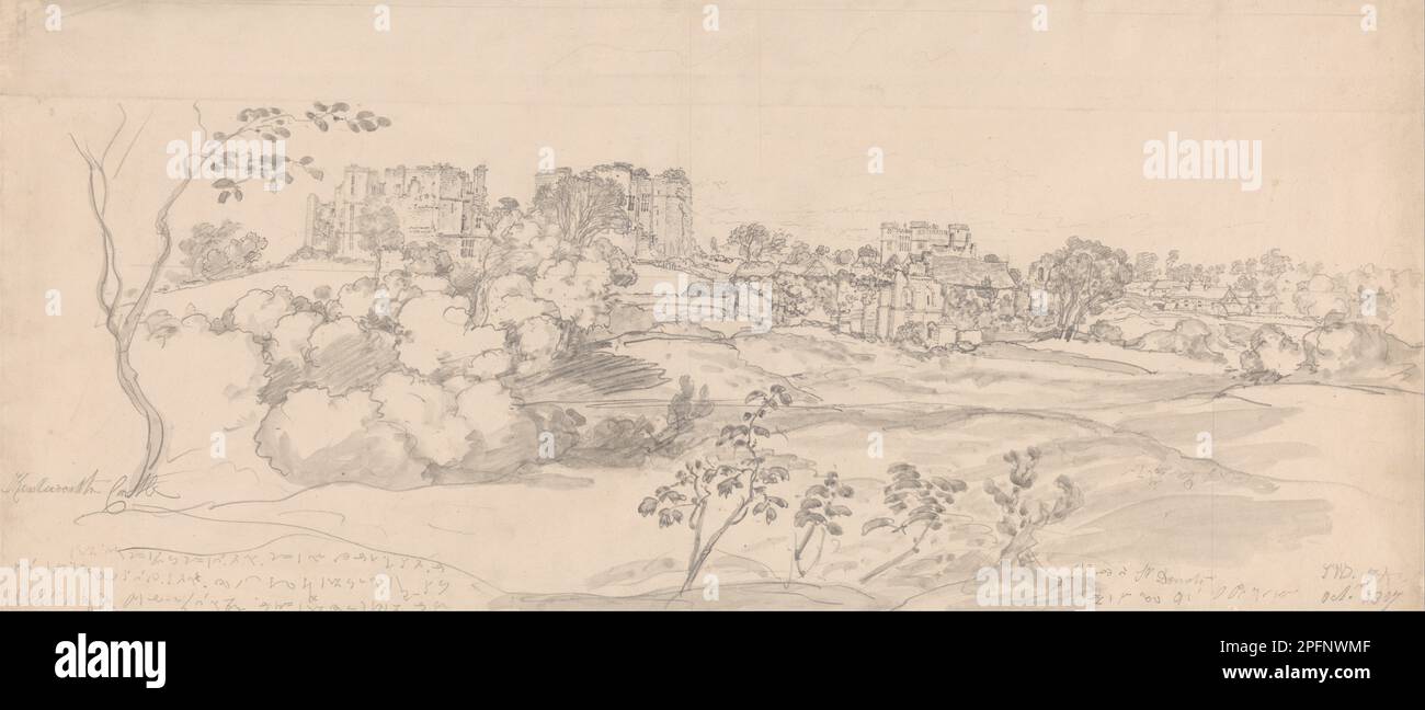 Kenilworth Castle 1807 by James Ward Stock Photo - Alamy