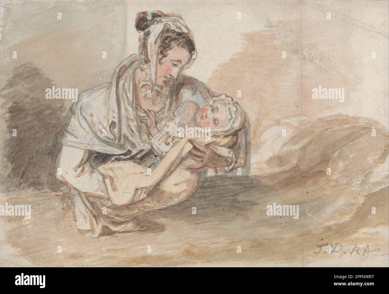 Mother and Infant circa 1798 by James Ward Stock Photo - Alamy