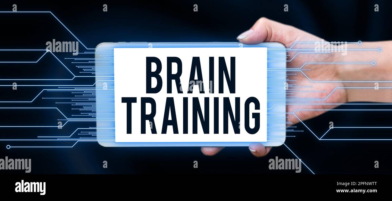 Text sign showing Brain Training. Internet Concept mental activities to ...
