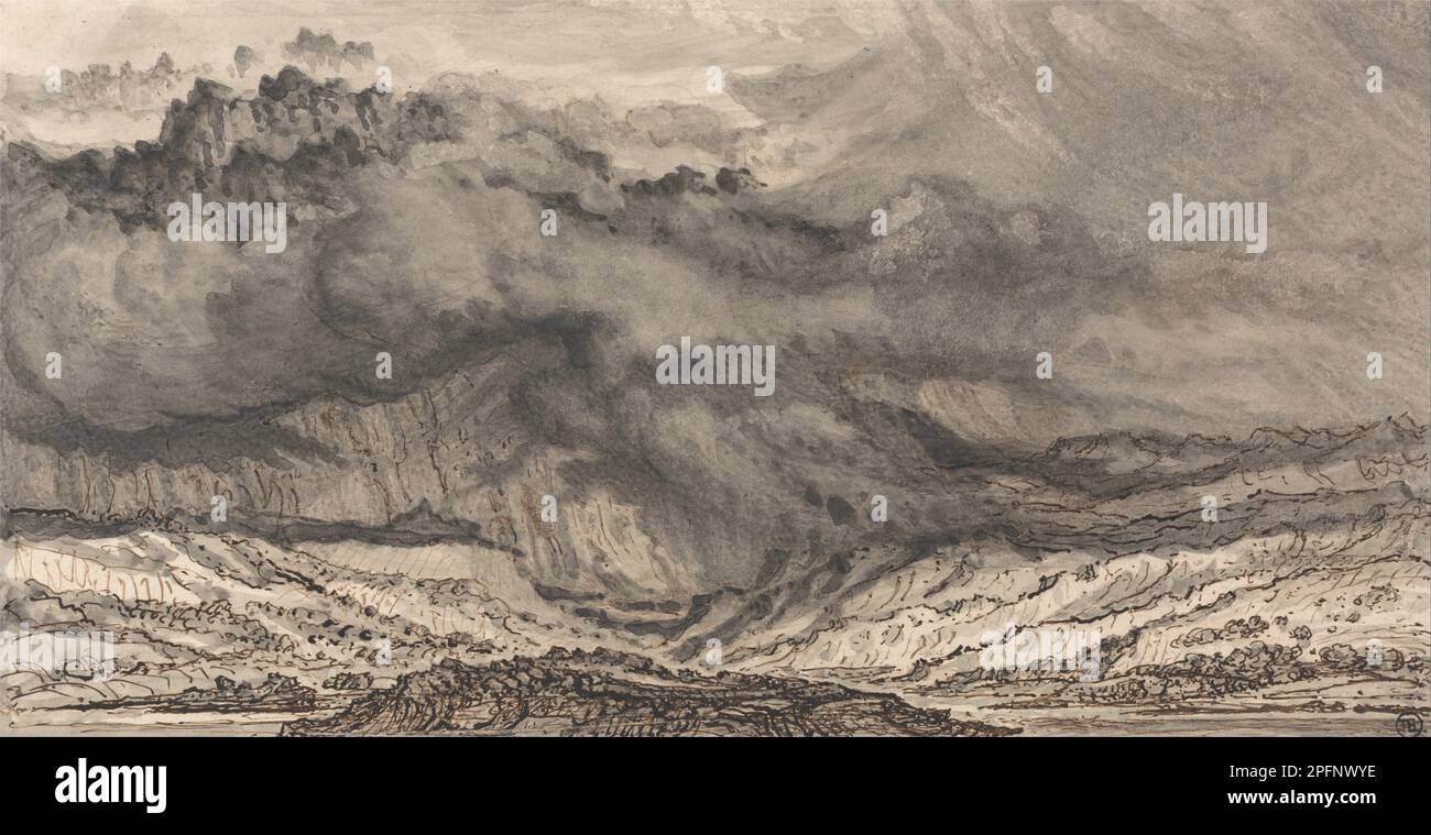 Snowdon, an Approaching Storm 1853 by James Ward Stock Photo - Alamy