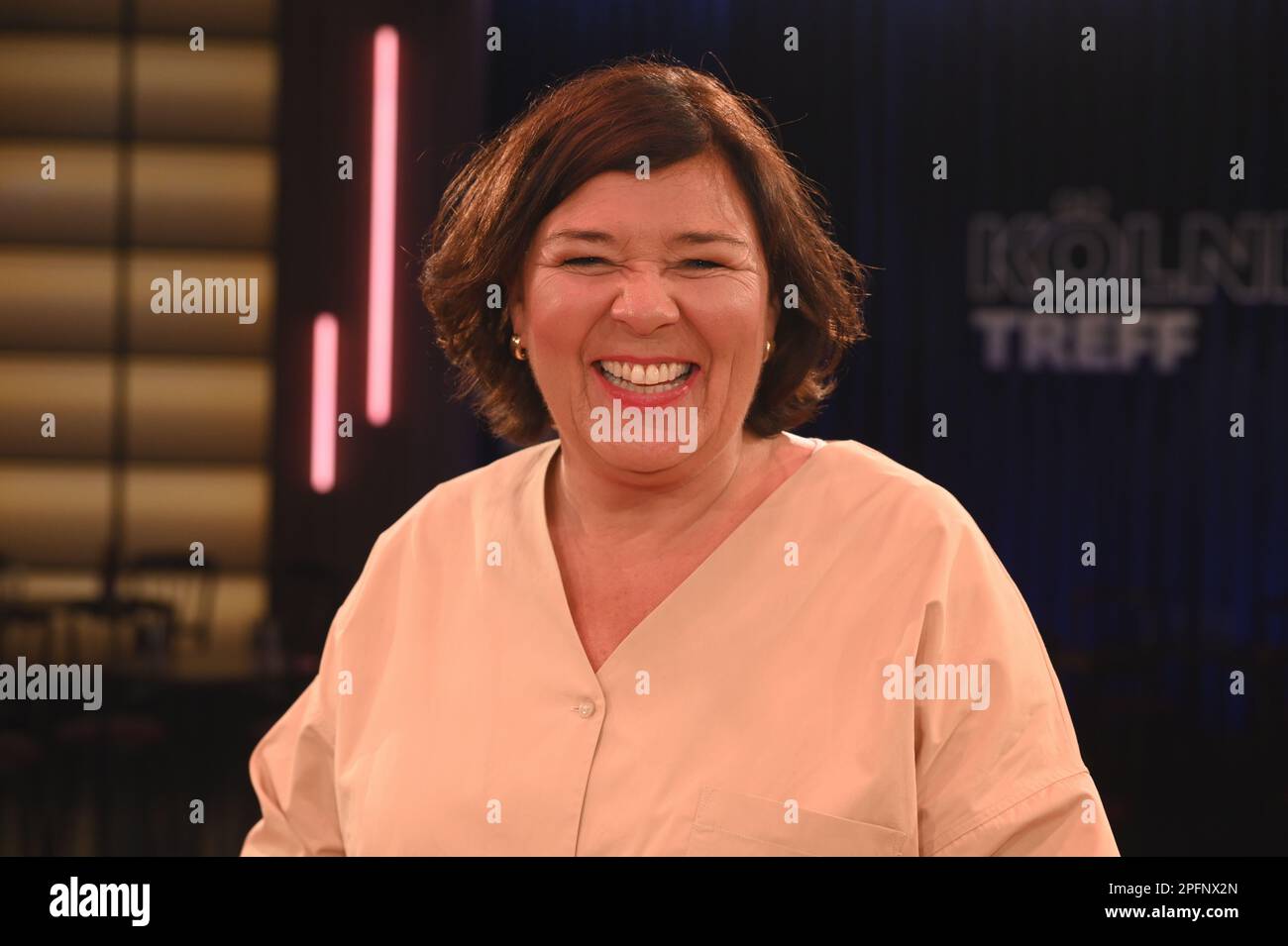 Cologne, Germany. 17th Mar, 2023. Presenter Vera Int-Veen as a guest on ...