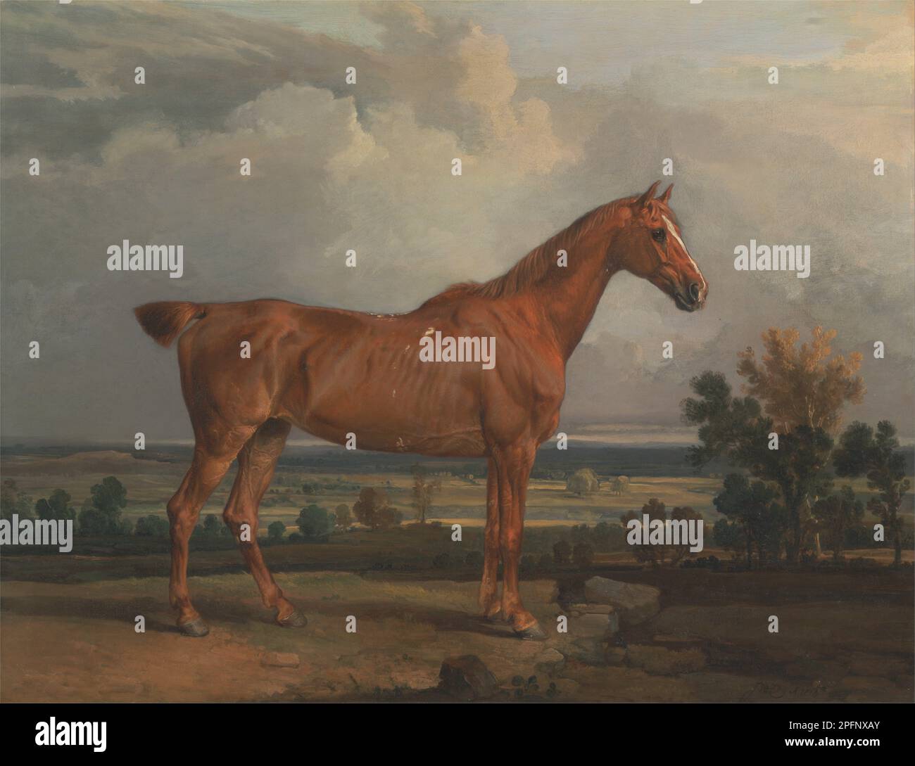 Hunter in a landscape 1810 by James Ward Stock Photo - Alamy