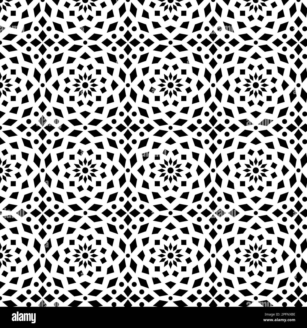 Black and white geometric pattern Stock Vector Images - Alamy