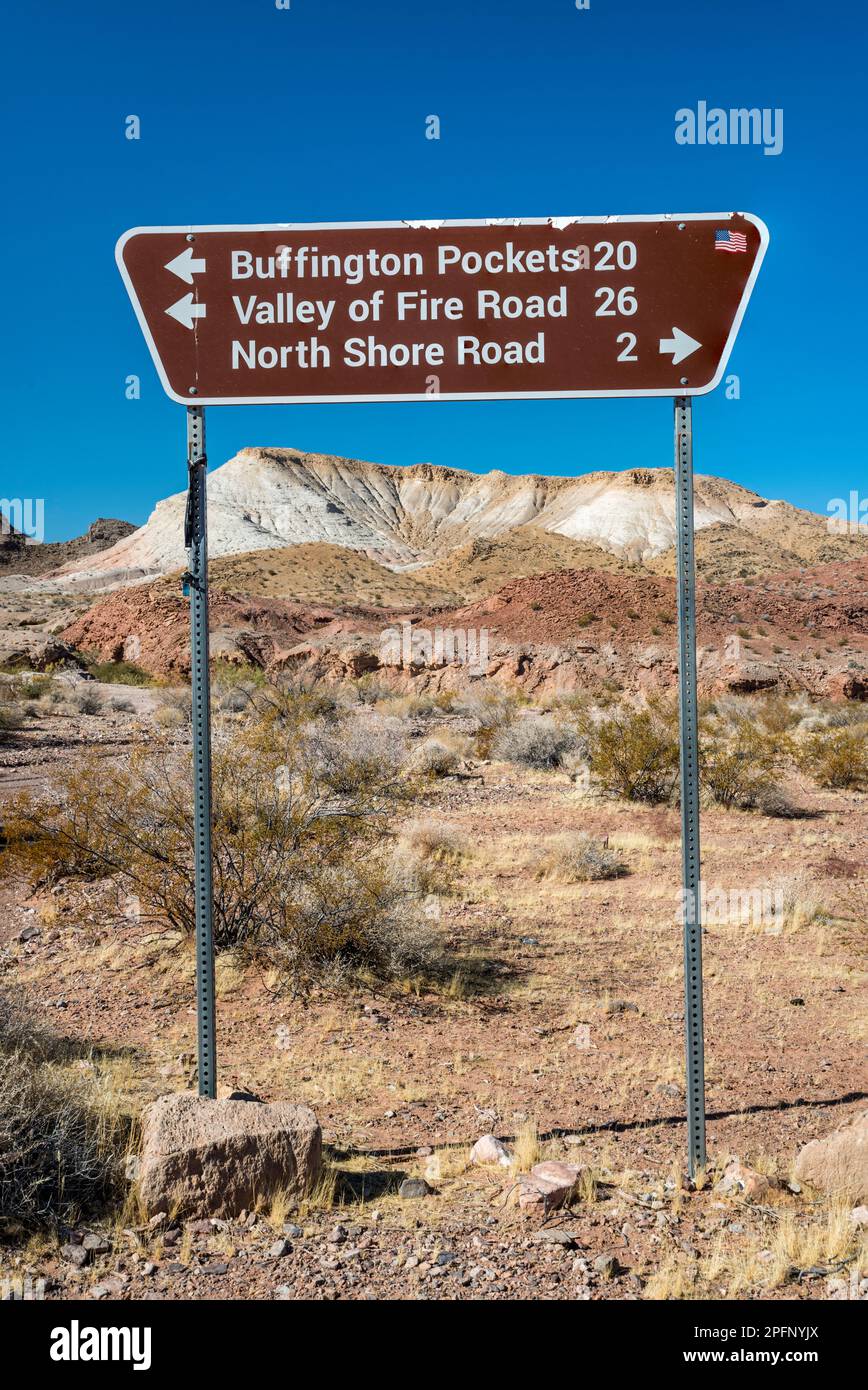 Direction sign at Bitter Spring Trail Back Country Byway, Bitter Spring ...