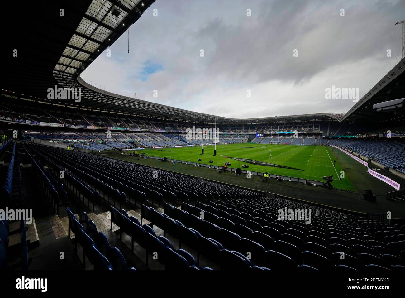 Edinburgh, UK. 18th Mar, 2023. General view of the BT Murrayfield ...