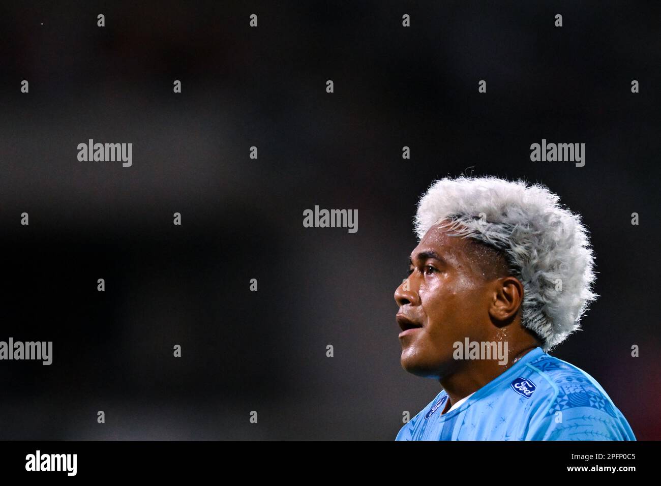 Fine Inisi of the Moana Pasifika reacts during the Super Rugby Pacific ...