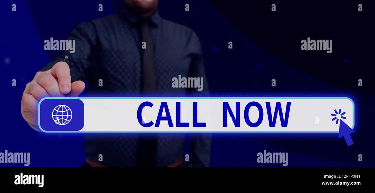 Writing displaying text Call Now. Business approach To immediately ...