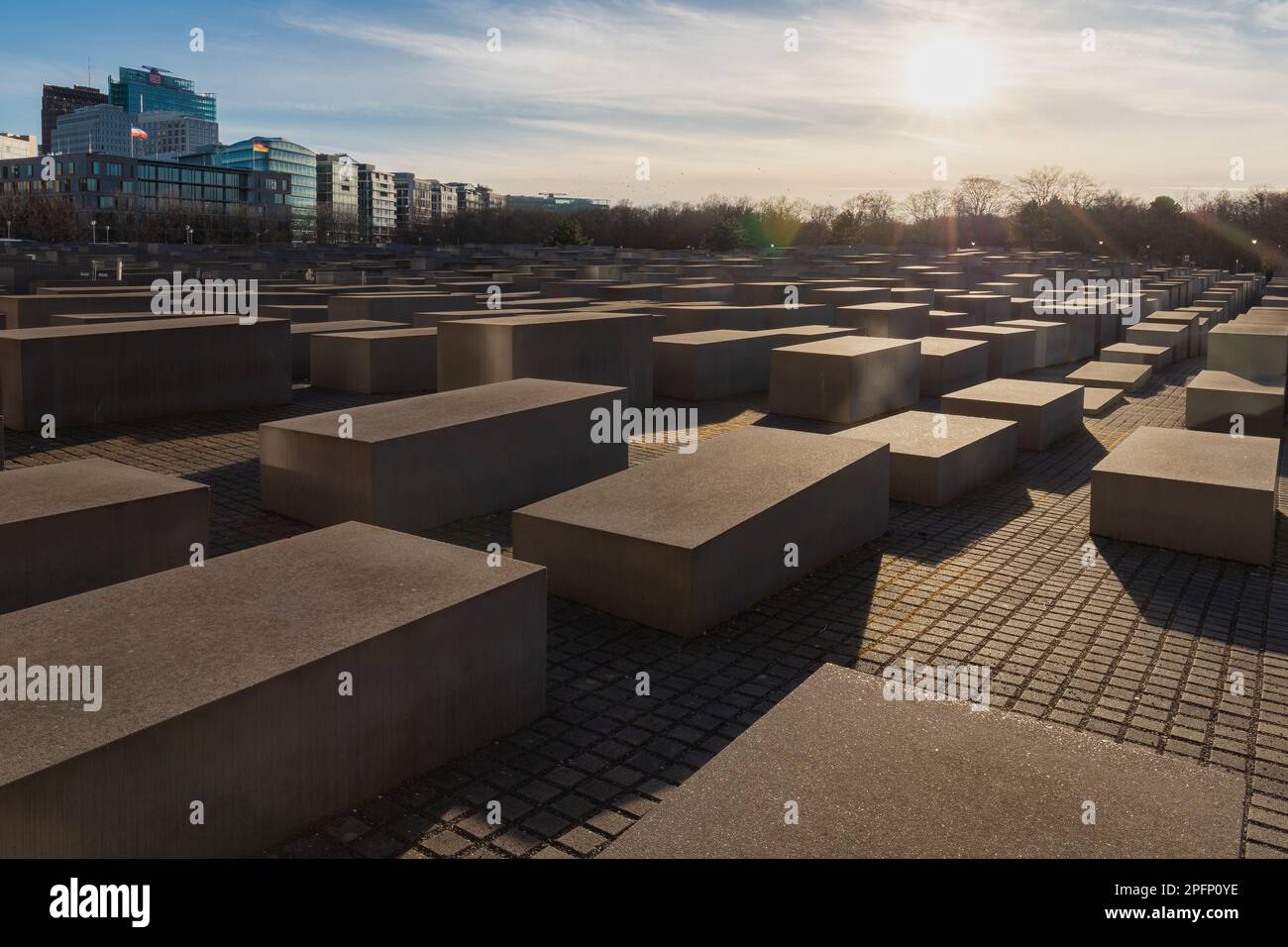 The Memorial to the Murdered Jews of Europe also known as the Holocaust ...