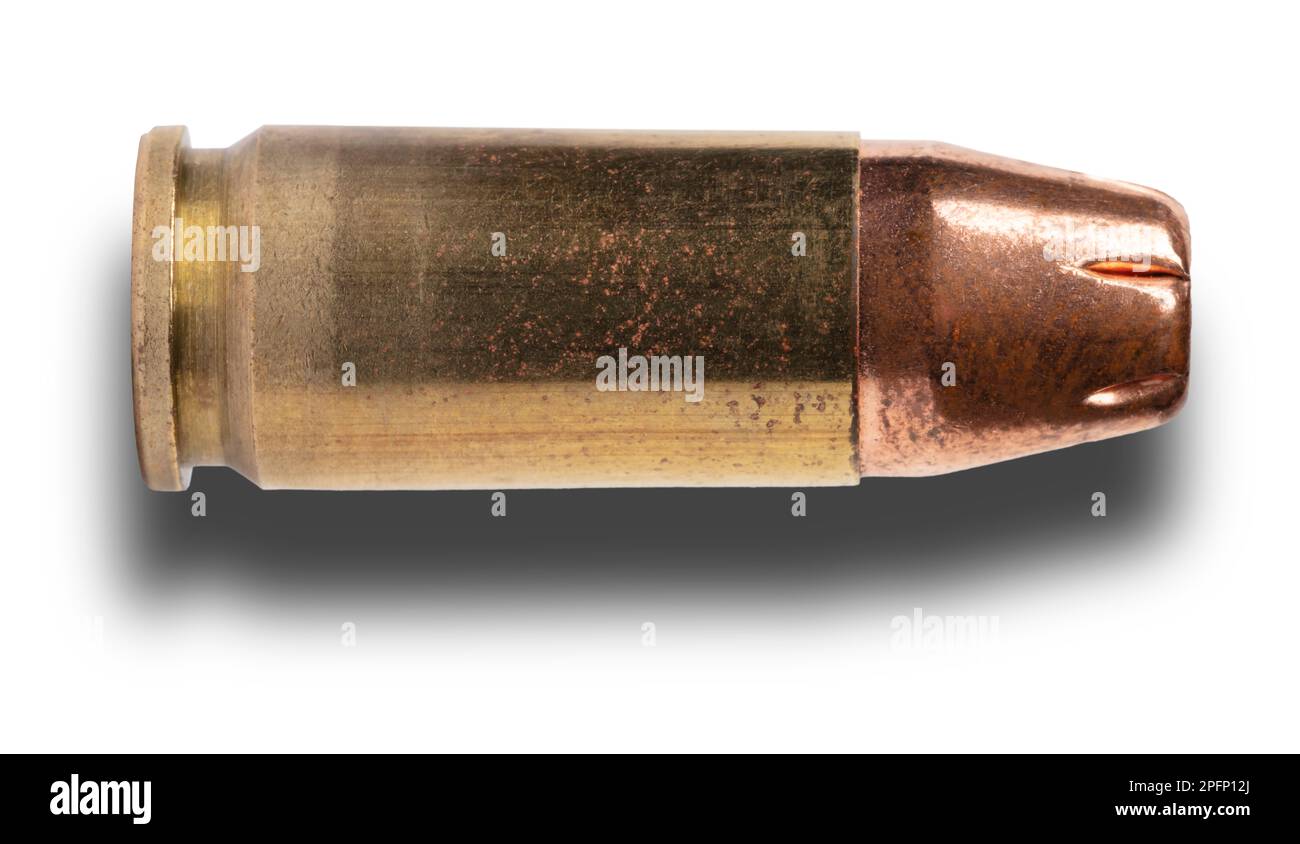 Case starting to corrode on 9 mm pistol ammo with a hollow point bullet ...