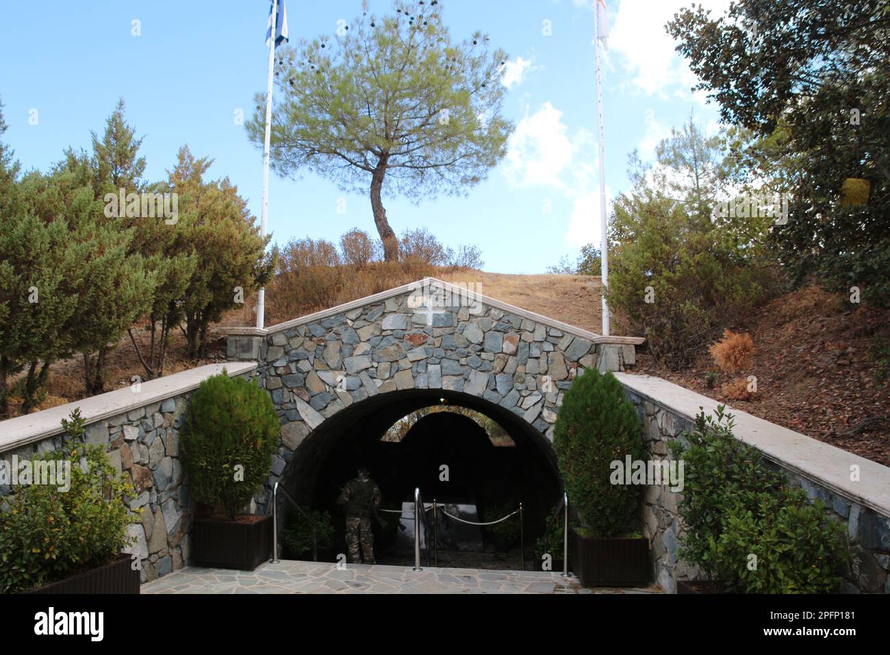 Tomb of Archbishop Makarios III, Mount Throni, Cyprus Stock Photo - Alamy