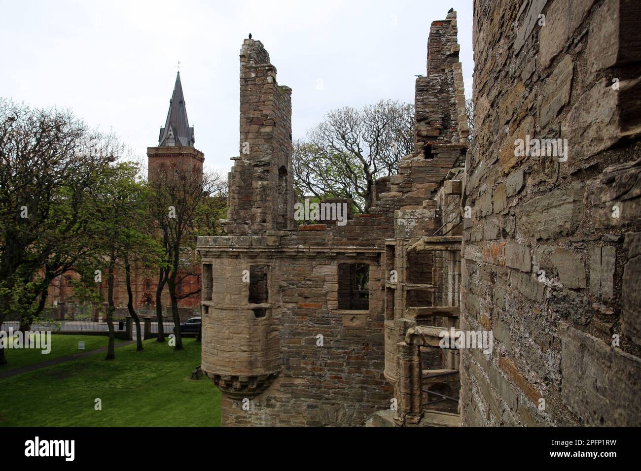 Earl’s Palace and the St. Magnus Cathedral-Kirkwall, Orkney Island ...