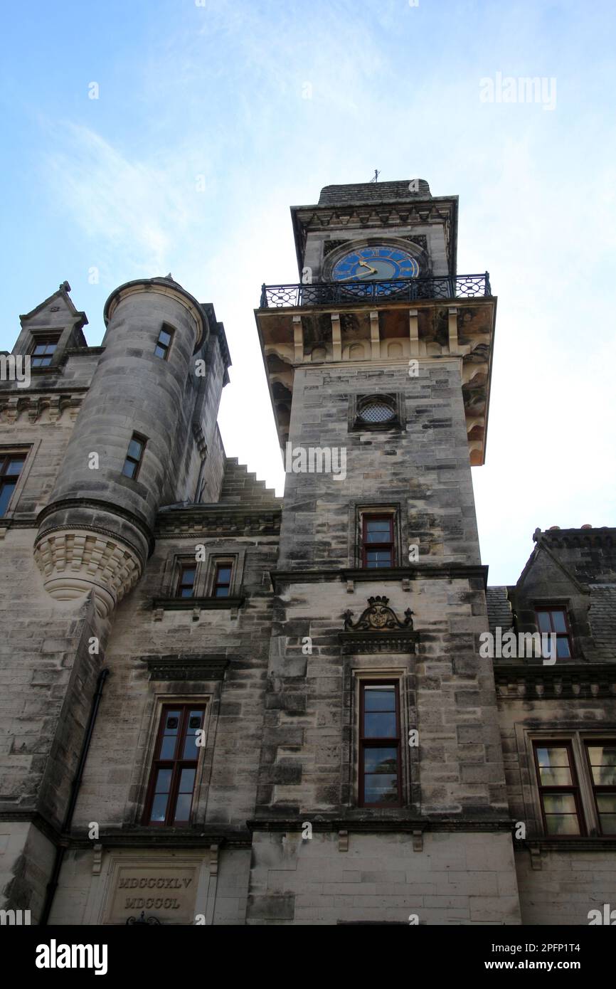 Clock Tower of Dunrobin Castle the largest residential building in the ...