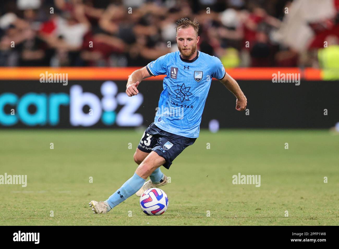 Sydney, Australia. 18th Mar, 2023. Rhyan Grant of Sydney FC attacks ...