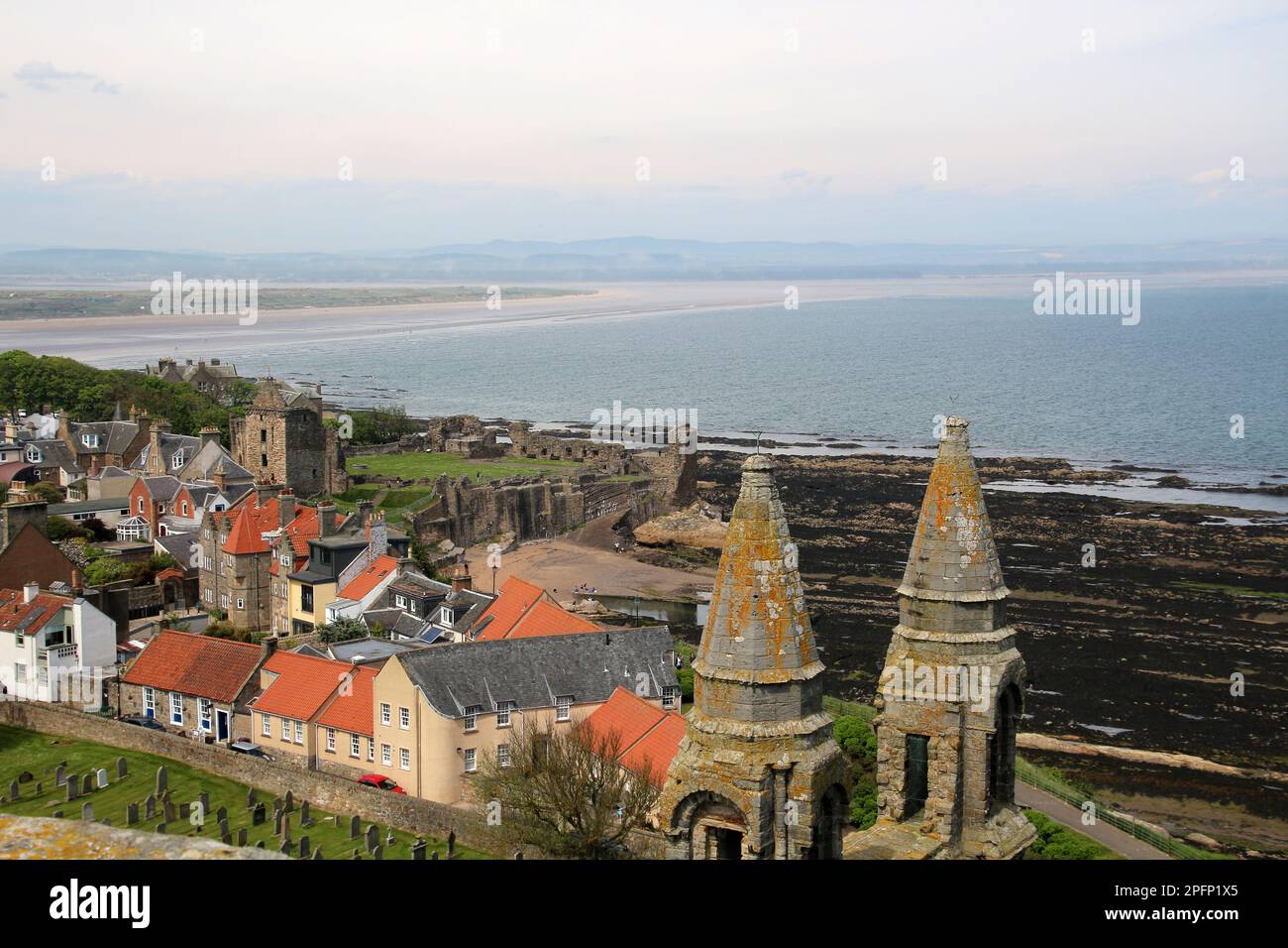 View of St Andrews from St Andrews Cathedral, Scotland Stock Photo - Alamy