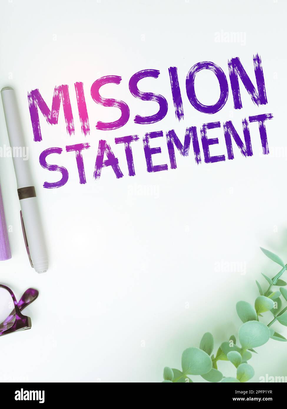 Hand writing sign Mission Statement. Concept meaning Formal summary of ...