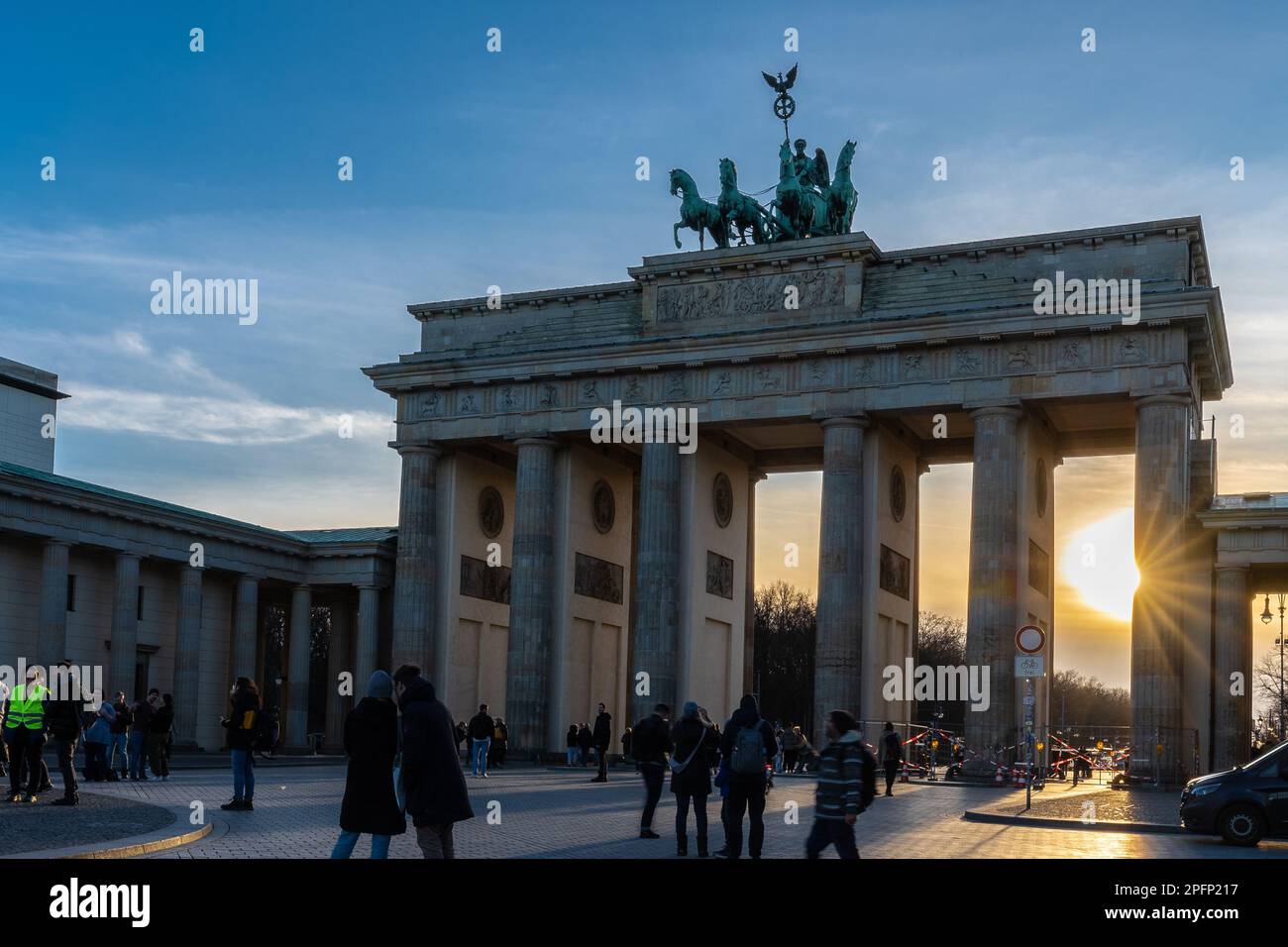 The Brandenburg Gate is one of Berlin's most important monuments, a ...
