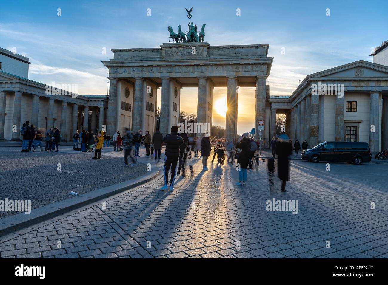 The Brandenburg Gate is one of Berlin's most important monuments, a ...