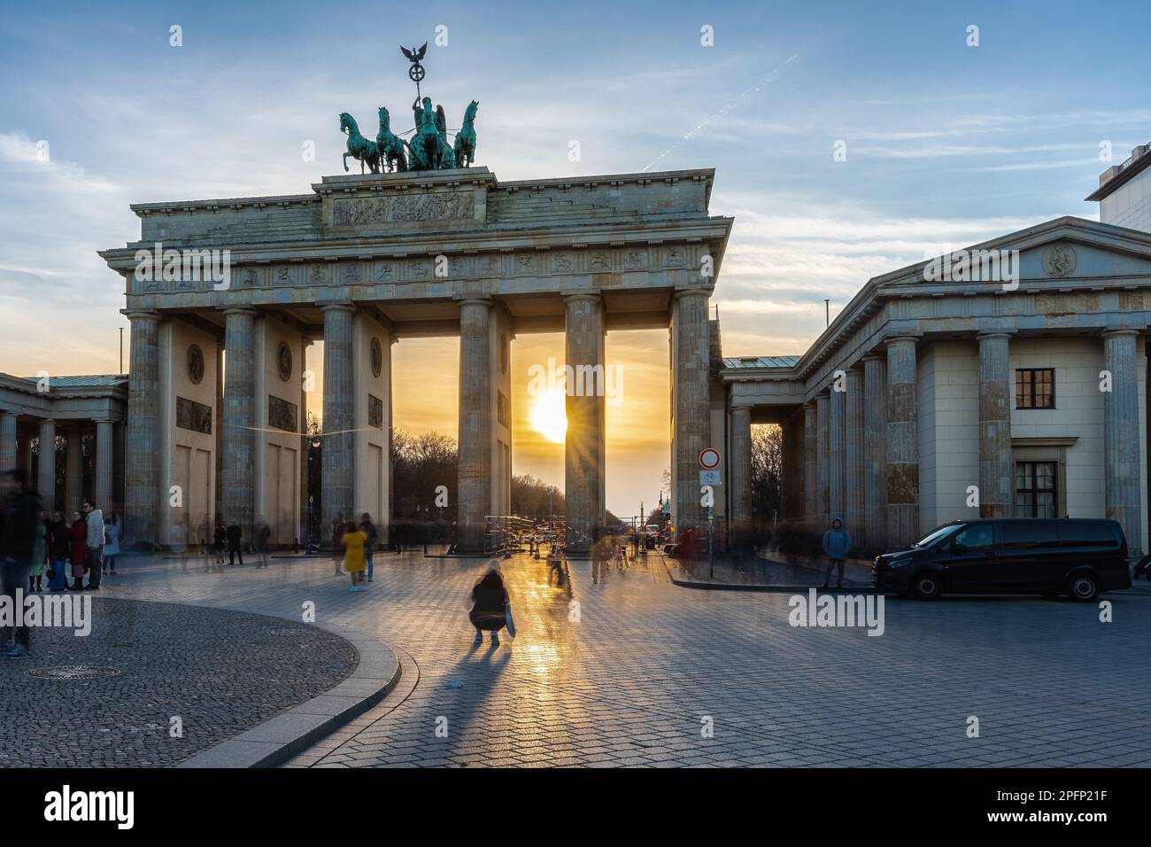 The Brandenburg Gate is one of Berlin's most important monuments, a ...