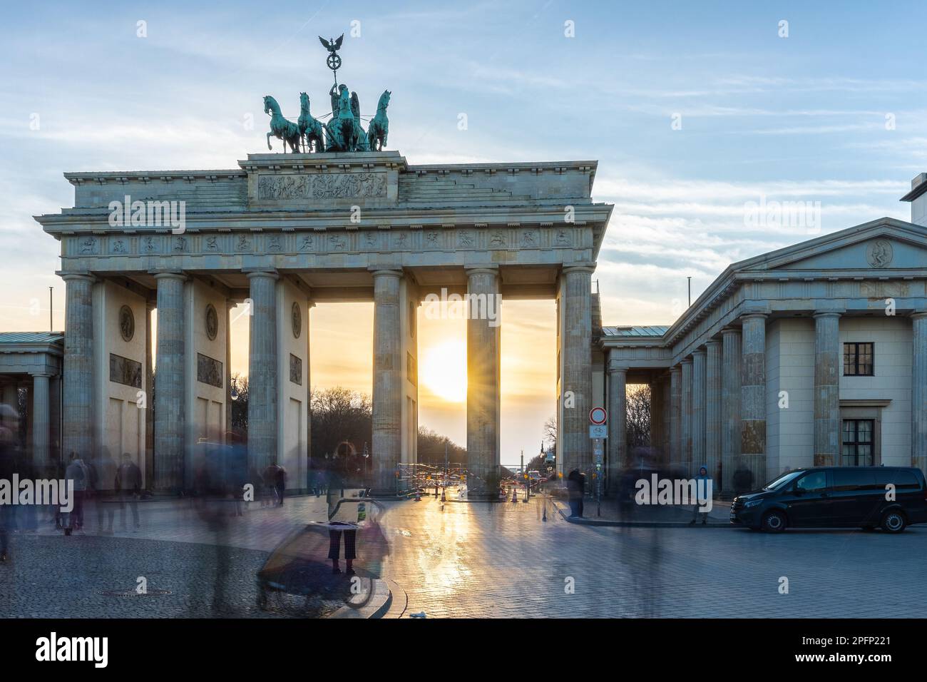 The Brandenburg Gate is one of Berlin's most important monuments, a ...