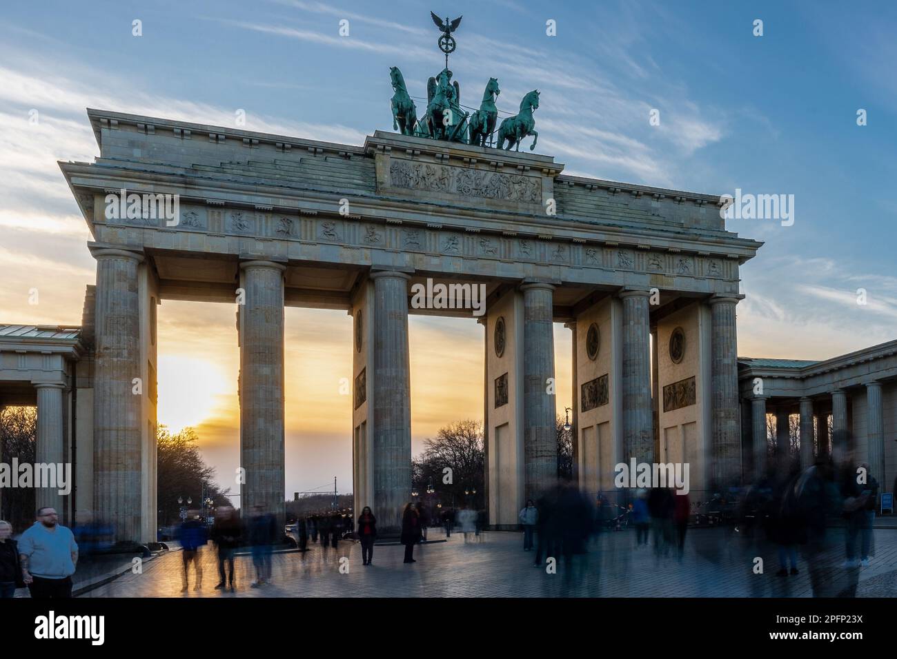 The Brandenburg Gate is one of Berlin's most important monuments, a ...