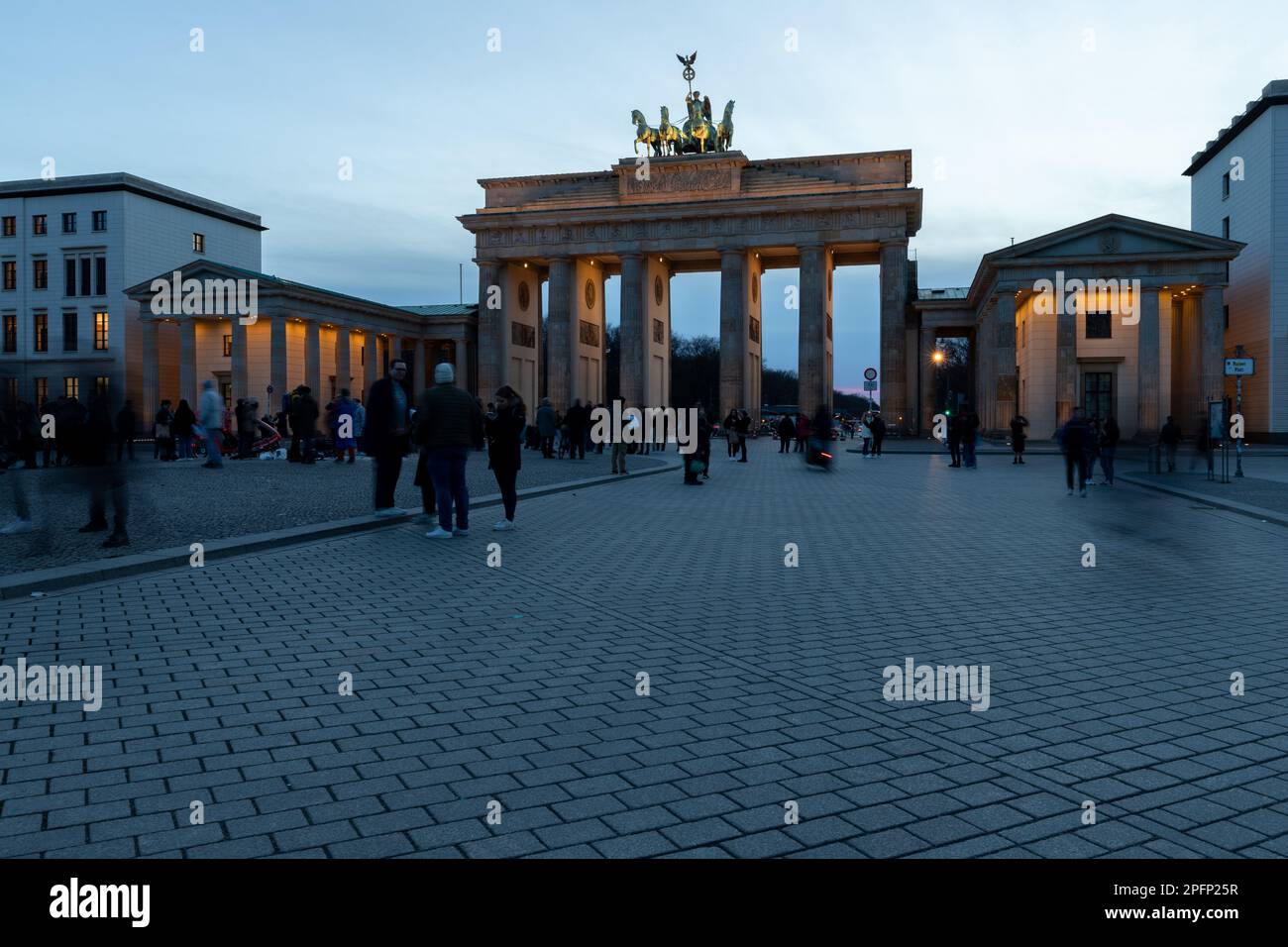 The Brandenburg Gate is one of Berlin's most important monuments, a ...