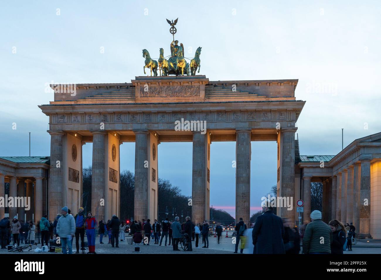 The Brandenburg Gate is one of Berlin's most important monuments, a landmark and symbol with ...