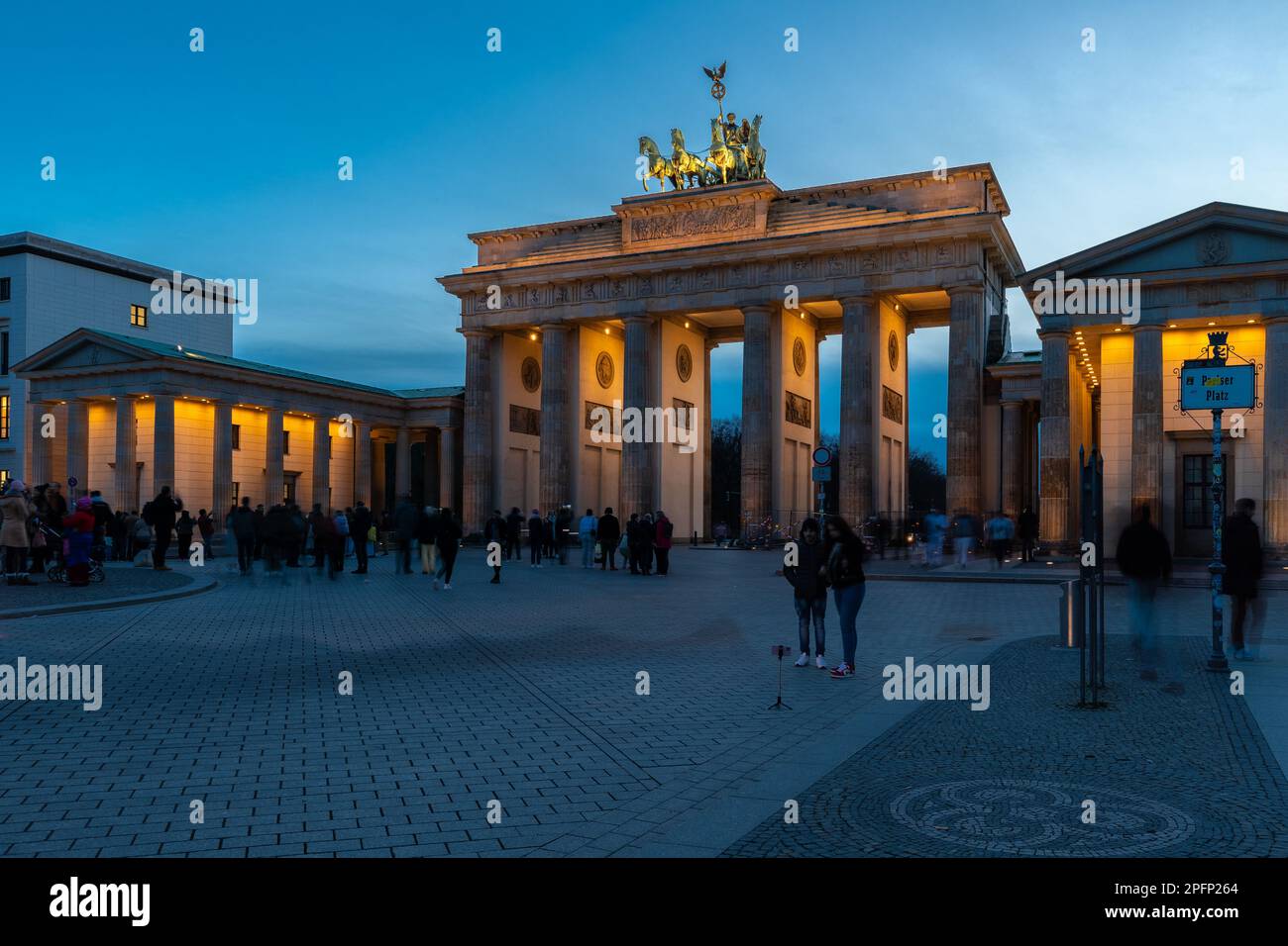 The Brandenburg Gate is one of Berlin's most important monuments, a ...